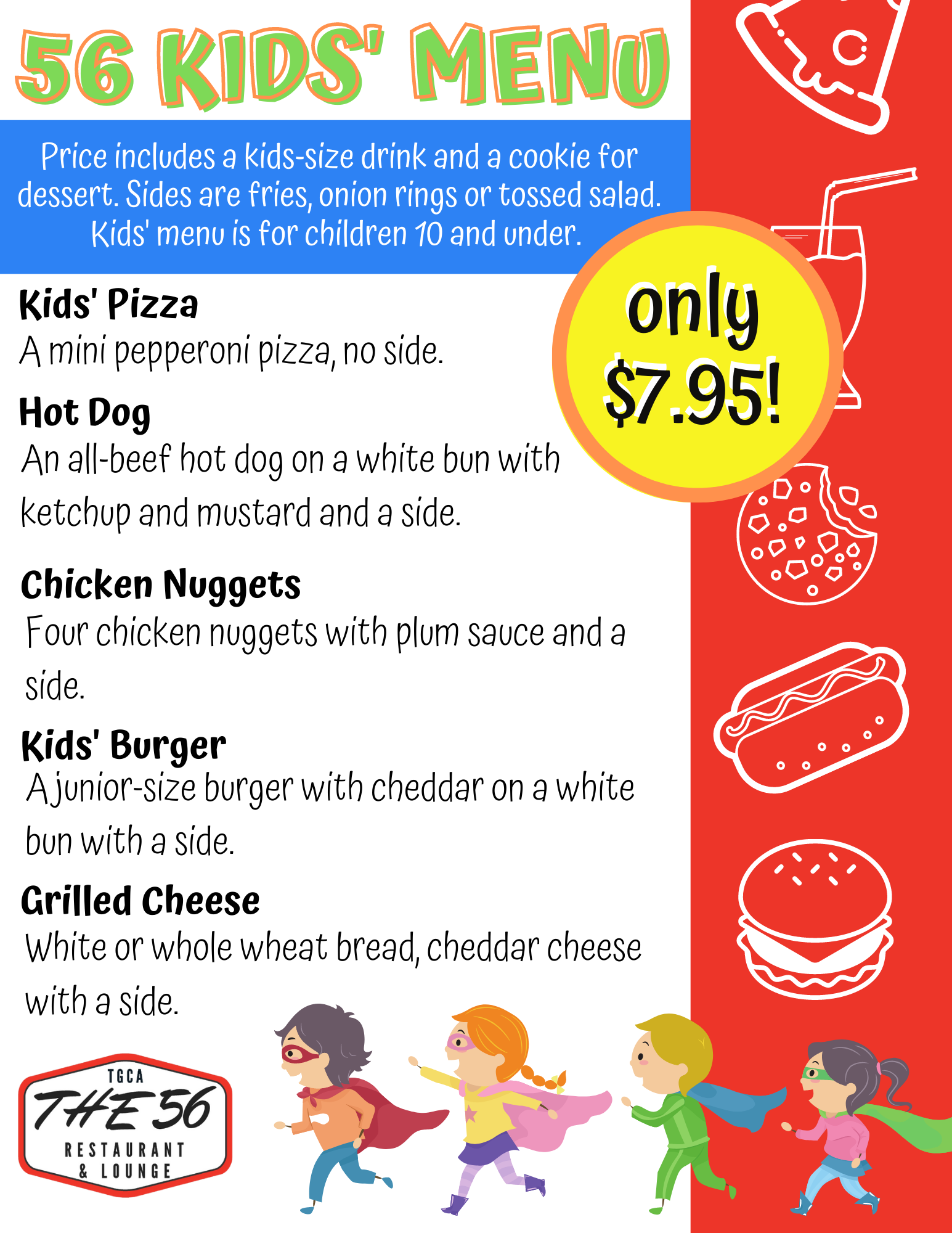 The 56- Menus – tgcacalgary.com