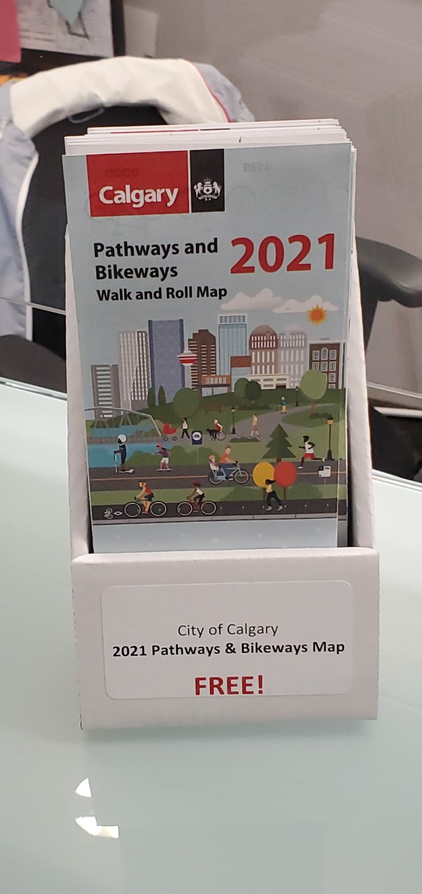 City of Calgary 2021 pathways and bikeways maps available in the office ...