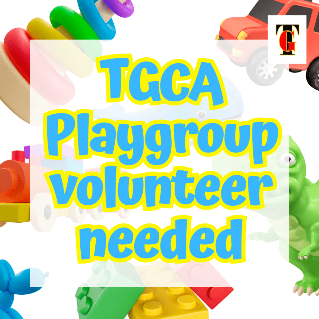 The TGCA Playgroup needs a leader!