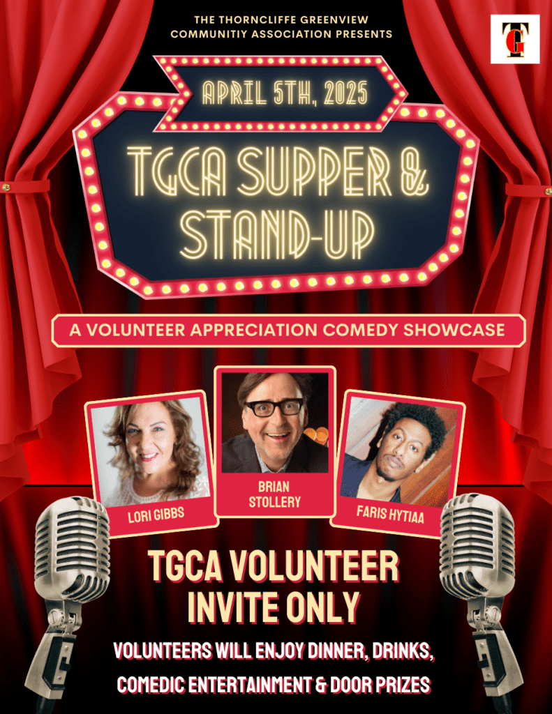 TGCA Supper & Stand-up Comedy Showcase - event update!